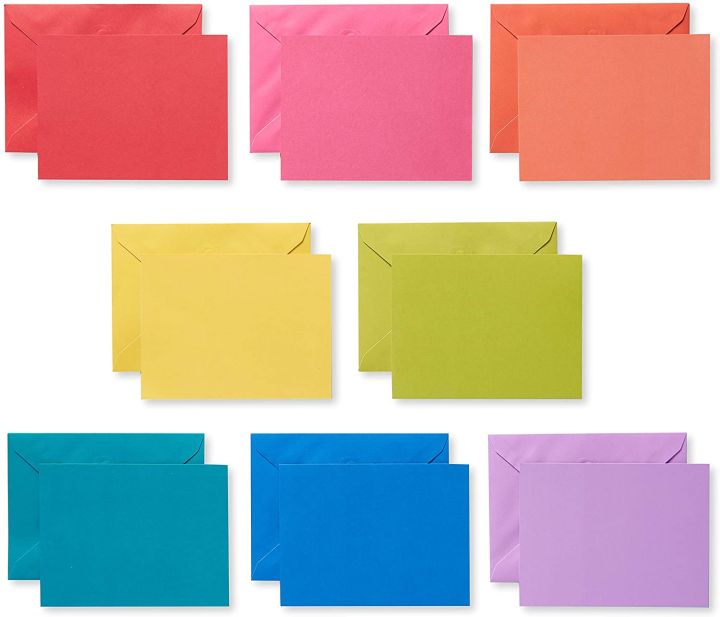 1 PC American Greetings Rainbow Single Panel Blank Cards and Colored ...