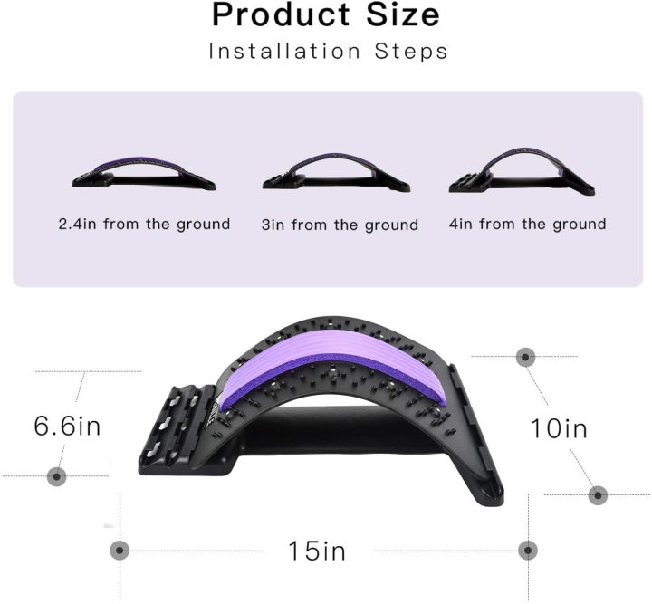 Magnetic Pressure Points Lumbar Traction Orthotic Magic Back Support ...