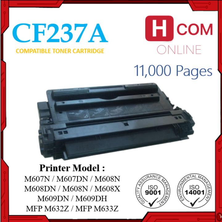 HP CF237A / 37A /237 / 37 COMPATIBLE TONER CARTRIDGE M607N / M607DN ...