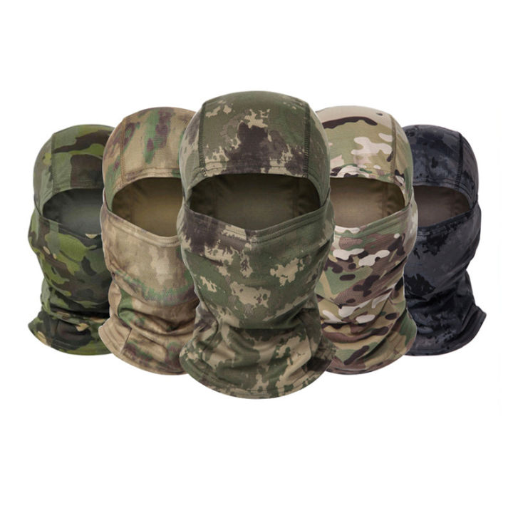 Tactical camouflage headgear male outdoor riding mask bib helmet inner ...