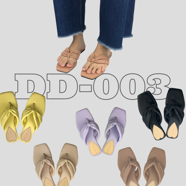 DARYNE: DD-003 รองเท้าแตะคีบ สีพาสเทล บุฟองน้ำนุ่ม | Lazada.co.th