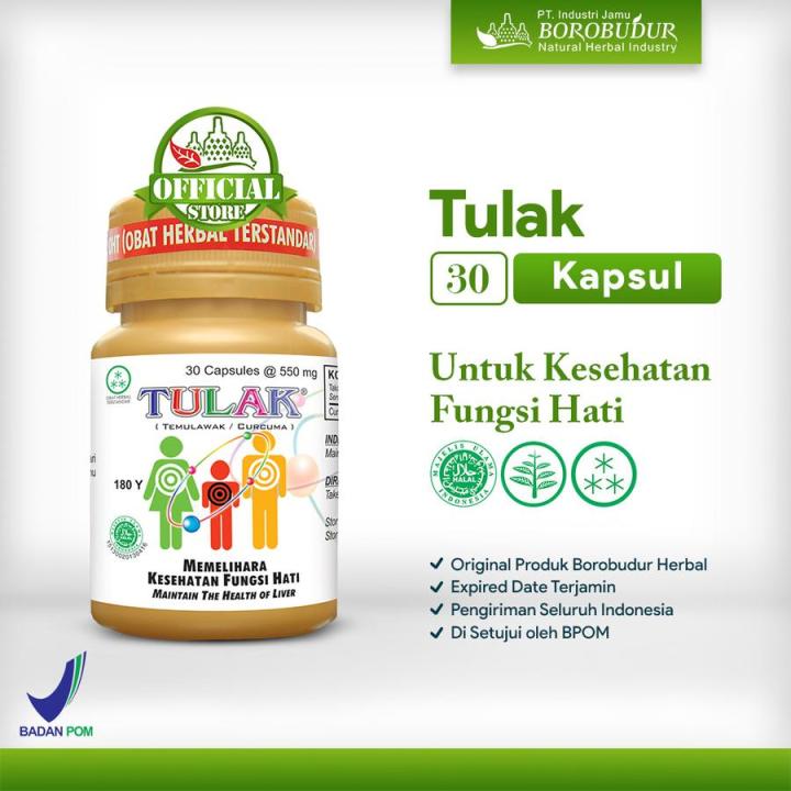 TULAK 30 KAPSUL - Obat Herbal Terstandar (OHT) - Untuk Kesehatan Fungsi ...