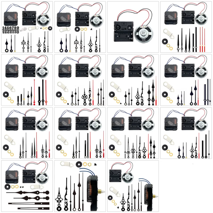 DIY Quartzs Clock Mechanism Set Powered 12888 Clock Movement Parts for ...