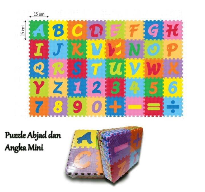 Puzzle Matras Alphabet Angka Simbol merk Eccomat - Tikar Anak Abjad ...