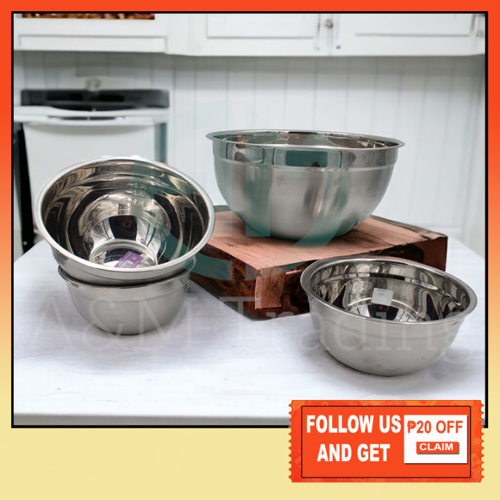 Stainless Steel thicker Mixing Bowl/Salad Bowls Mixing Bowl Kitchen ...