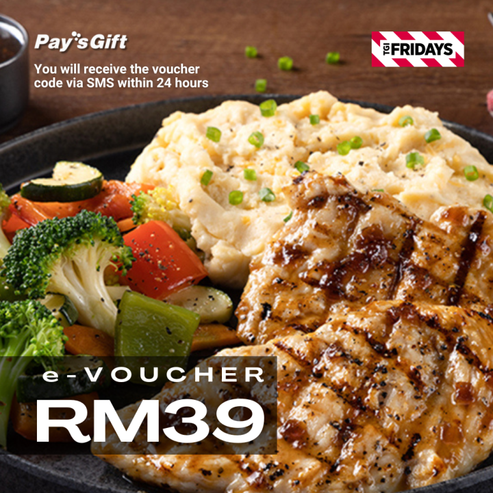 TGI Fridays (Signature Chicken) RM39 e-Voucher - 30 Days Validity | Lazada