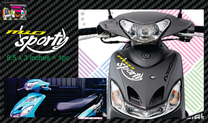 New Mio Sporty Front Panel Vinyl Sticker (Code - C5), Size : 9.5 inches ...