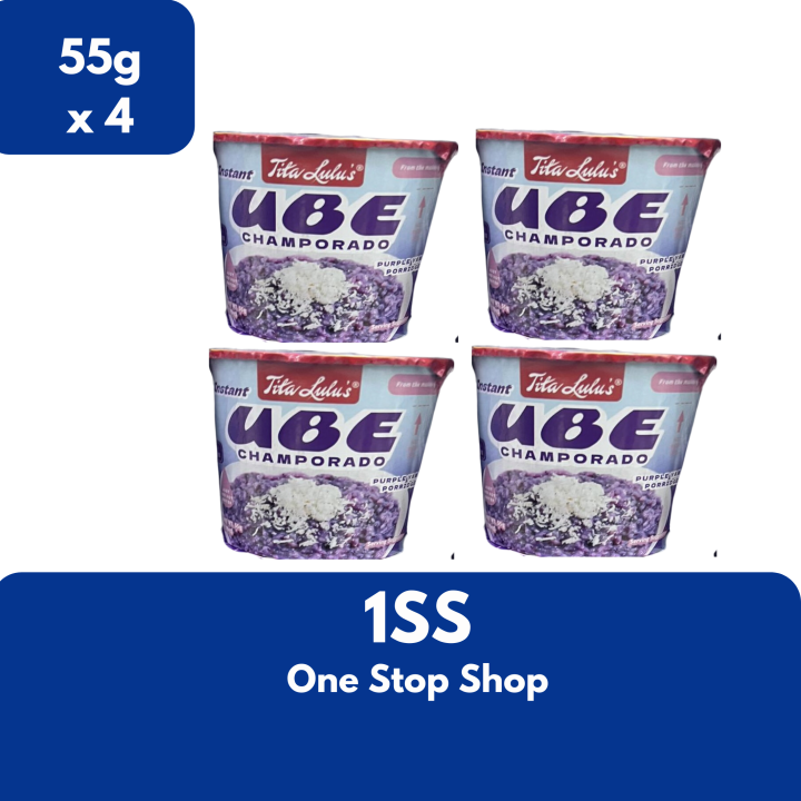 Tita Lulu's Instant Ube Champorado, 55g set of 4 | Lazada PH