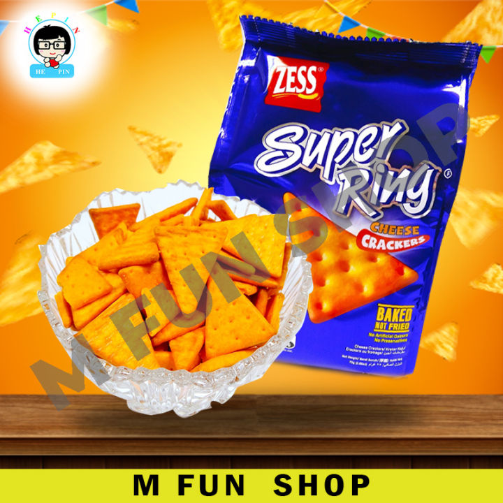 ZESS ±75G Super Ring Cheese Crackers Contains Real Cheese Baked Not ...