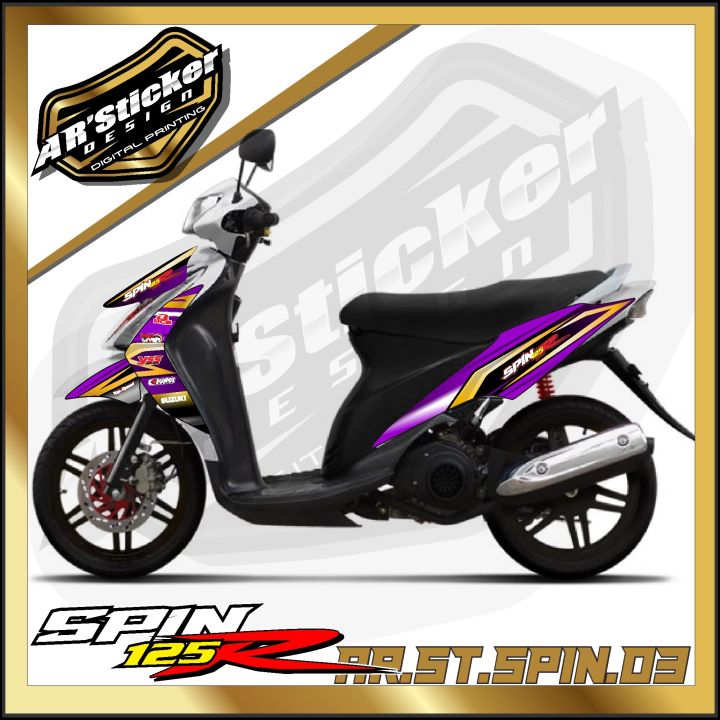Spin Setiker Striping SPIN 125 - Stiker Motor Keren Suzuki Spin 125 ...