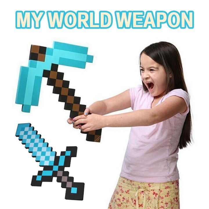 【BUY 1 TAKE 1 GIFT】Minecraft-Weapons-Surrounding Toy （EVA-foam-diamond-sword,draft.axe,shovel ...