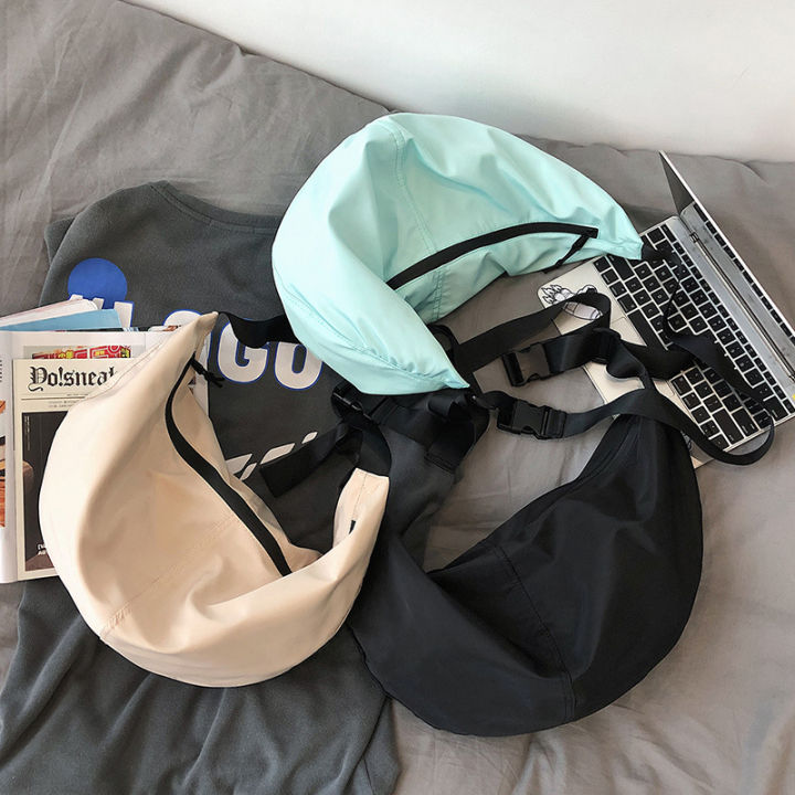 Large Capacity Japanese Minimalist Dumpling Bag Fashion Trend Men And ...