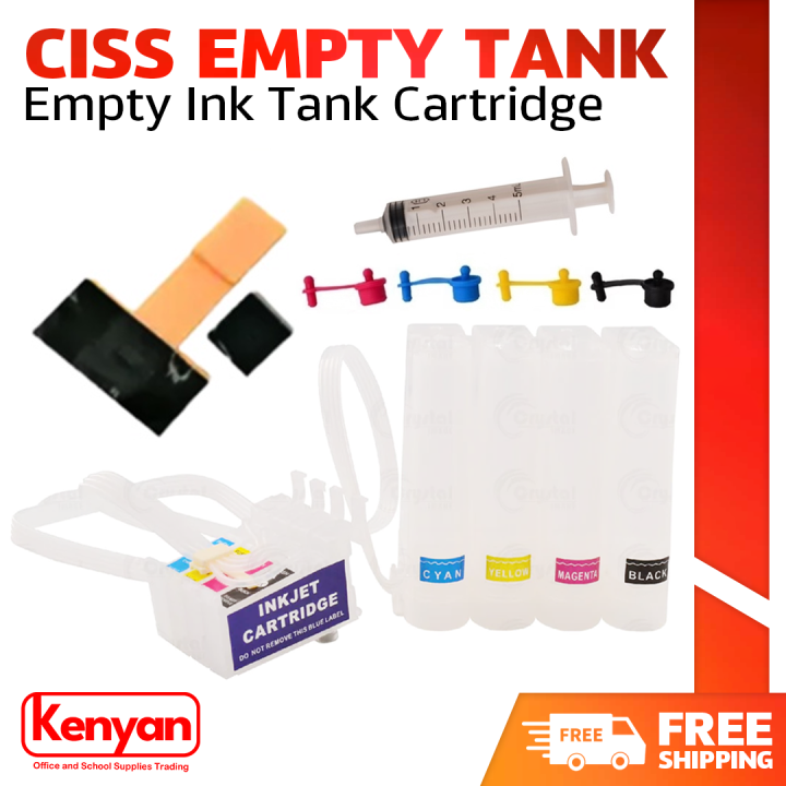 CISS Empty Ink Tank Cartridge CMYK Compatible for Epson/Canon CMYK ...