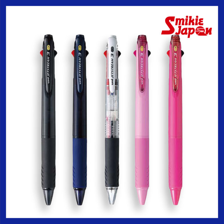 【สั่งซื้อตรงจากญี่ปุ่น】ปากกาลูกลื่น Uni Jetstream 3 สี 0.38 มม. ใส/ใสดำ ...