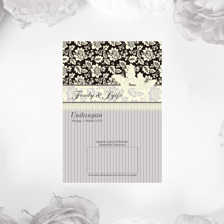 Blangko Undangan Kosong Pernikahan Erba Kartu BLANKO Simple 88147 (5 ...