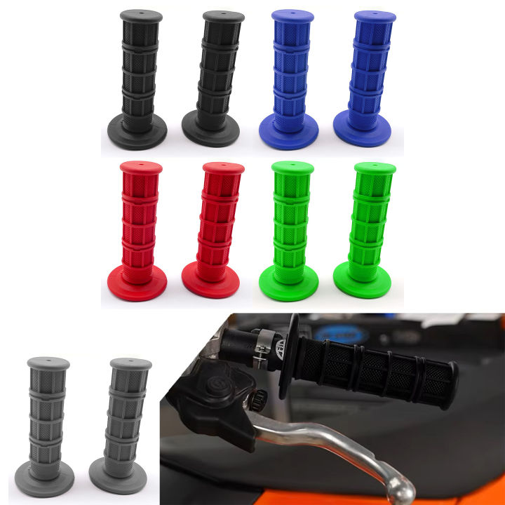 Universal Motorcycle Handle Grip Dirt Bike 22mm 7/8" Handlebar Grips ...