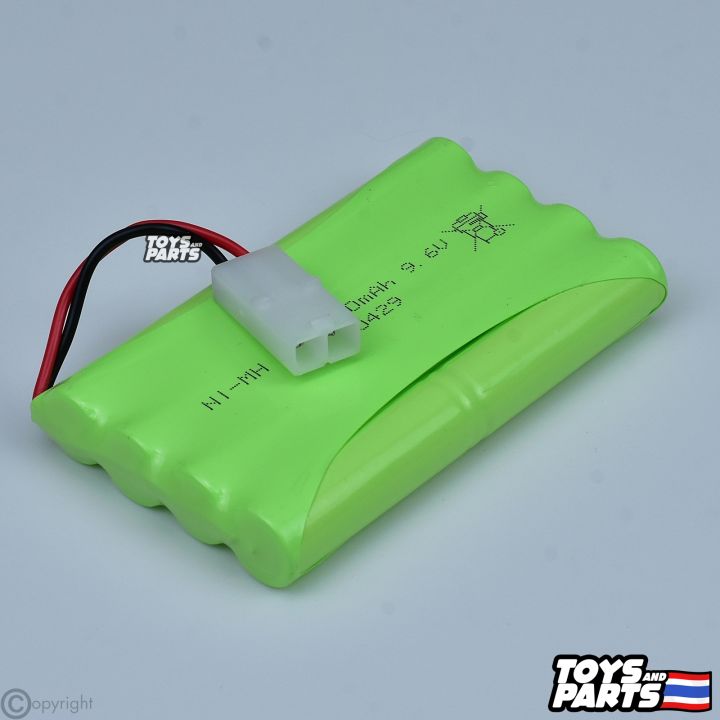 ถ่านรถบังคับ ถ่านชาร์จ Ni-MH 9.6 โวลท์ 4800 มิลลิแอมป์ แจ๊คแบบ 2 สาย ...