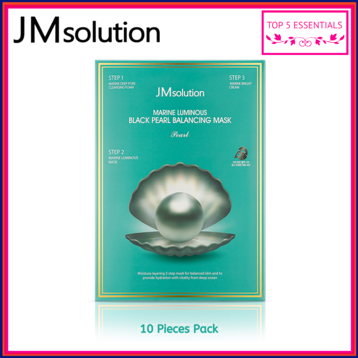 JMsolution Marine Luminous Black Pearl Balancing Mask -10 Pc Pack - Top ...