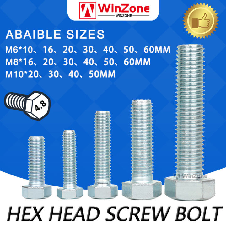 Galvanized Hex Bolt / GI Capscrew / Galva Cap Screw (10MM to 60MM ...