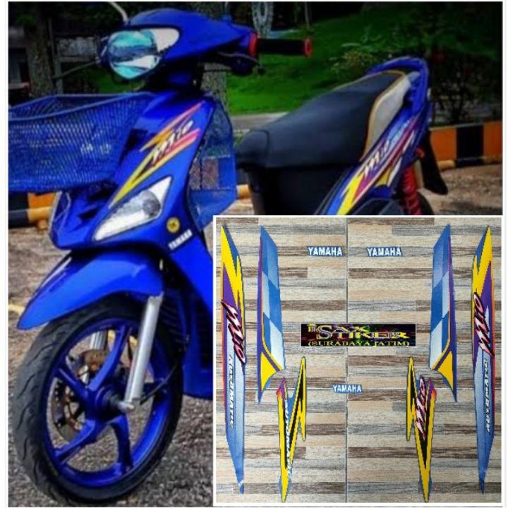 striping original Yamaha Mio sporty smile biru blue tahu 2003 2004 ...
