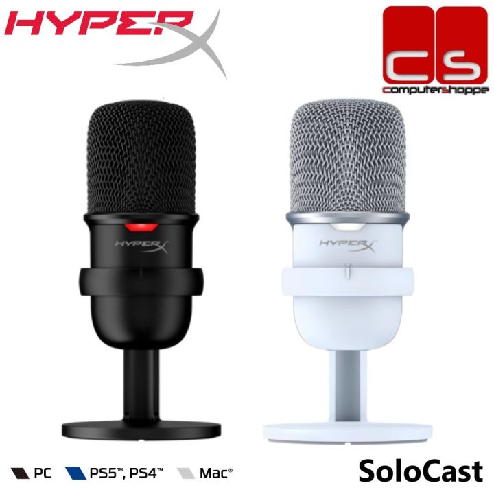 HyperX SoloCast USB Gaming Microphone - Black/White | Lazada