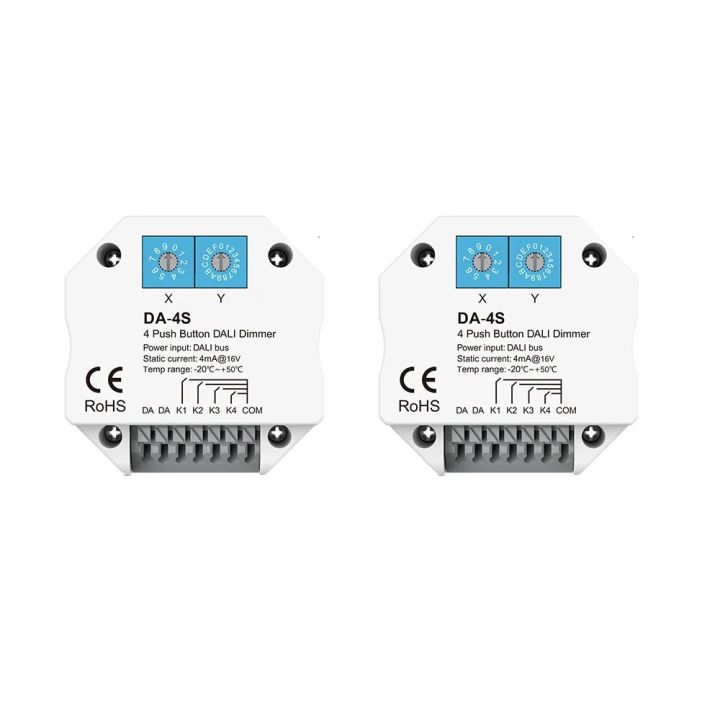 【Thriving】 Dali Dimmer 4 Push Button Control 4 Dali Address Support ...