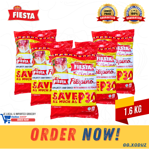 FIESTA Spaghettipid Combo - Spaghetti Pasta 700g + FIlipino Spaghetti ...