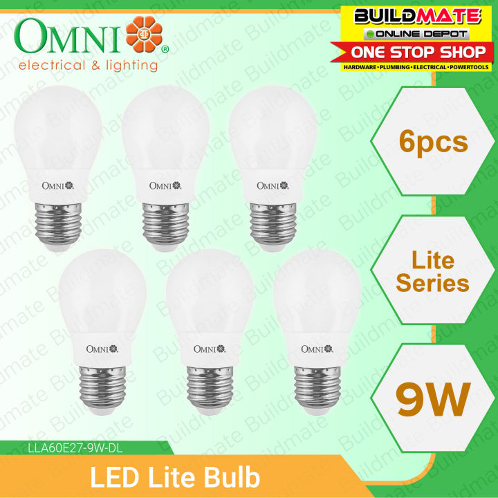 OMNI LED Lite Bulb 9W Set of 6 DAYLIGHT | WARM WHITE SOLD PER SET ...