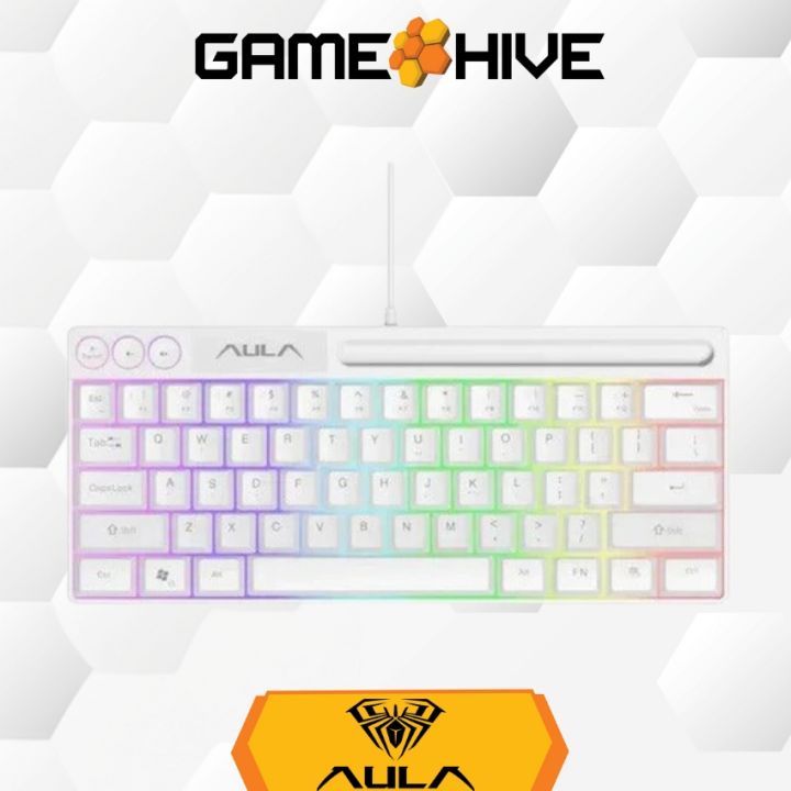 Aula F3061 Membrane Keyboard White I QWERTY KEYBOARD I FULL SIZE ...