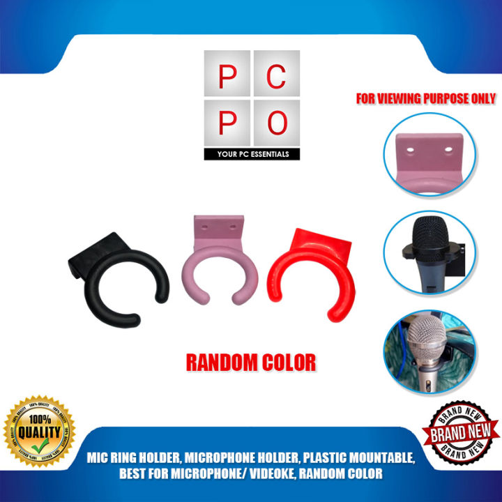PC PO MIC RING HOLDER, MICROPHONE HOLDER, PLASTIC MOUNTABLE, BEST FOR ...