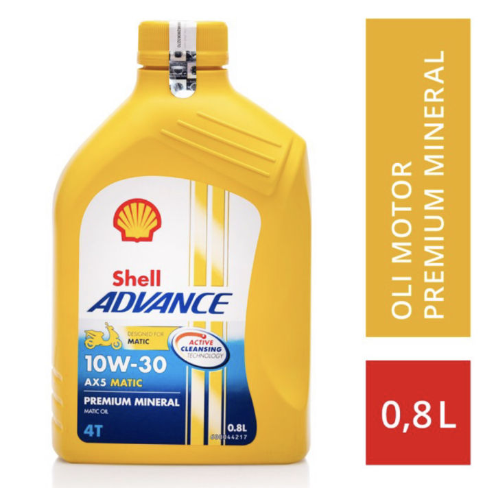 OLI MOTOR MESIN SHELL ADVANCE AX5 MATIC 10W-30 ORIGINAL Product 100% ...