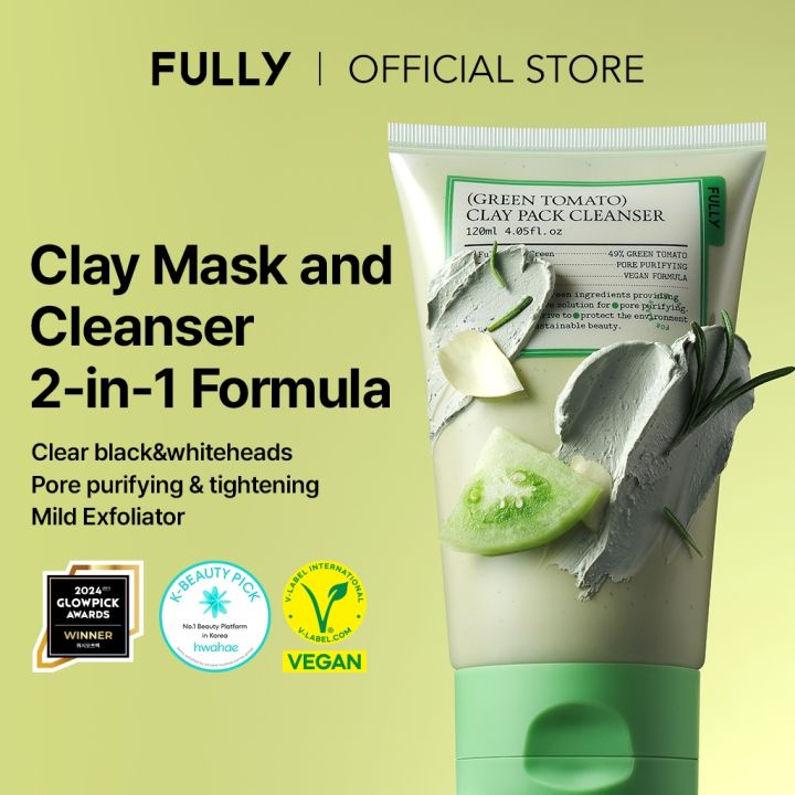 [FULLY] GREEN TOMATO CLAY MASK CLEANSER 120ml | Lazada PH