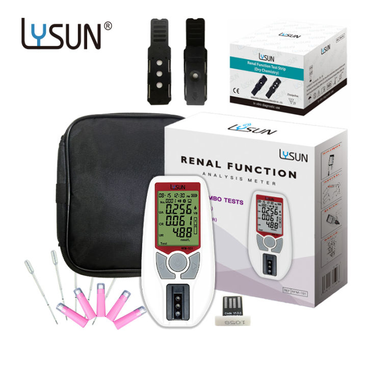 Lysun 3 in 1 Renal Function Analyzer Urea Uric Acid & Creatinine Rapid ...