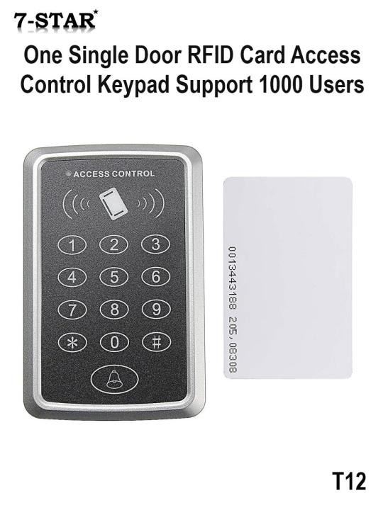 Door Access Reader - Single Door Proximity RFID Card Access Control System with Keypad [125KHz ...