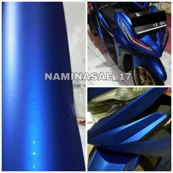 Skotlet Biru Metalik Doff INFINITY PREMIUM Sticker Motor Warna Biru ...