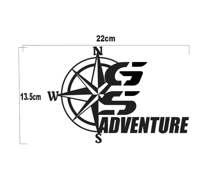 BMW GS Adventure compass sticker 1pc | Lazada