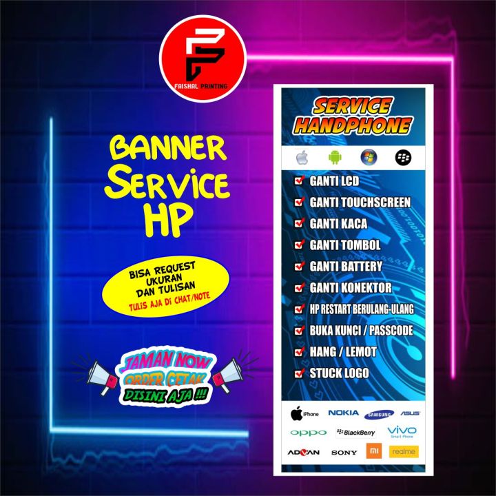 Banner Service HP / Spanduk Service Hp / Banner Service / Spanduk ...
