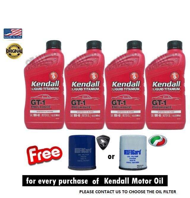 GT-1® ENDURANCE MOTOR OIL WITH LIQUID TITANIUM® 10W40 4 X 1 quart MADE ...
