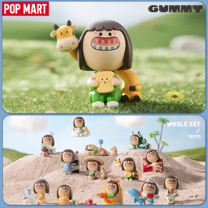 POP MART GUMMY The Happy Land Series ตุ๊กตาขยับแขนขาได้กล่องทึบของเล่น ...