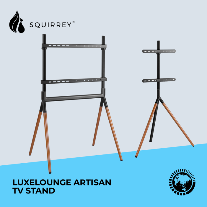 Squirrey LuxeLounge Artisan TV Stand [ Screen Size: 45"-70", Snap Lock ...