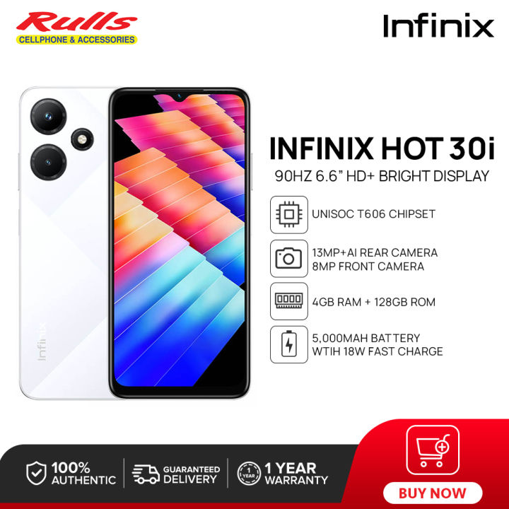 Infinix Hot 30i Smartphone | 4GB+128GB/8GB+128GB | Unisoc T606 | 90Hz 6 ...