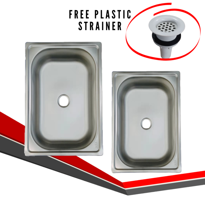 KKK Affordable Stainless Steel Kitchen Sink ( Lababo ) with Free ...