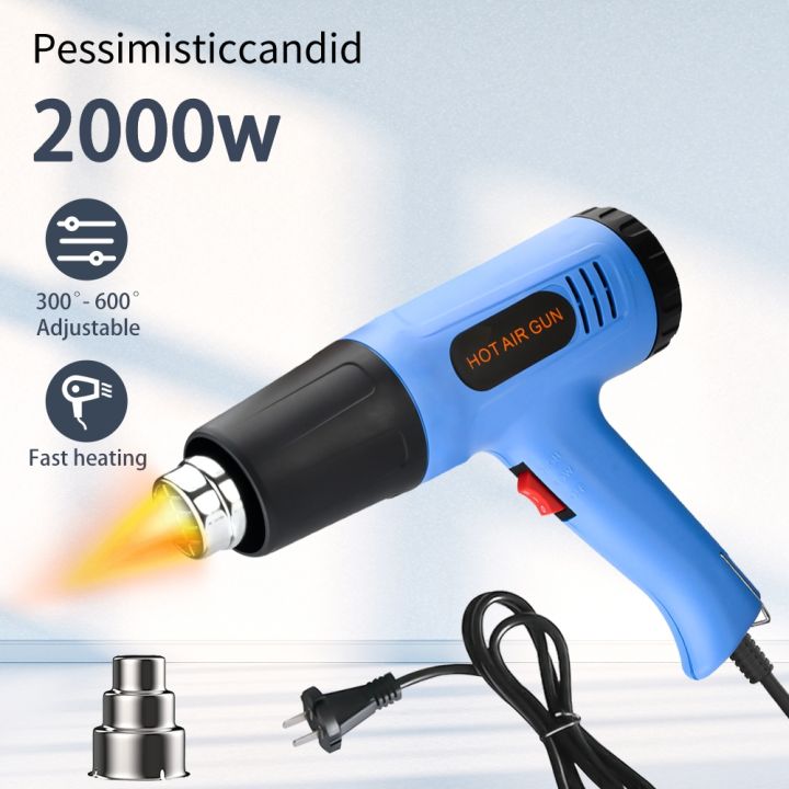 2000W Heat Gun Adjustable 300 °- 600 ° Hot Air Gun Blower Gun for Car ...