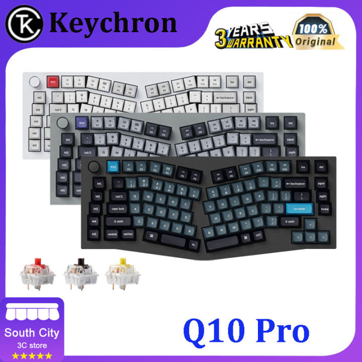 Keytron Q10โปรปะเก็นคีย์บอร์ดแบบกลไกบลูทูธโหมดคู่ปรับแต่งได้ตามต้องการ ...
