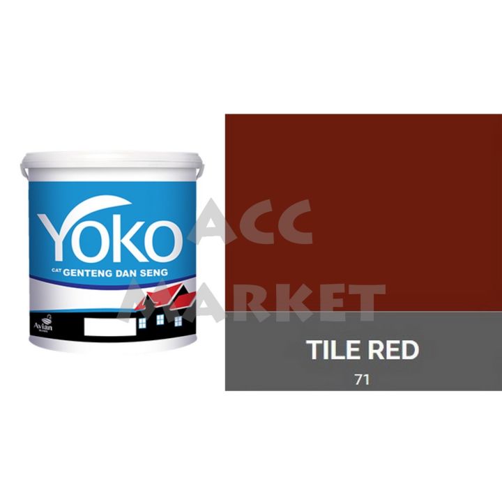 Cat Genteng Yoko 4kg Avian Atap Asbes Seng Merah | Lazada Indonesia