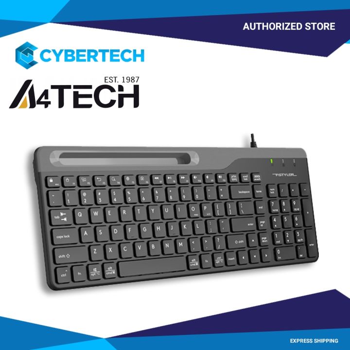 A4Tech Fk25 2-Section Compact Keyboard Slim USB Black | Lazada PH
