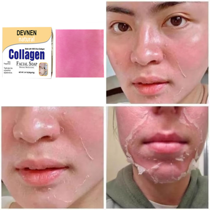 Collagen Soap Whitening Moisturizing Anti-wrinkle With Glutathione Deep ...