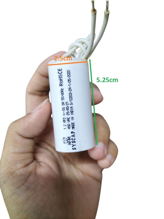 Motor Running Capacitor 1.2MFD 450 VAC, SYSCAP | Lazada PH