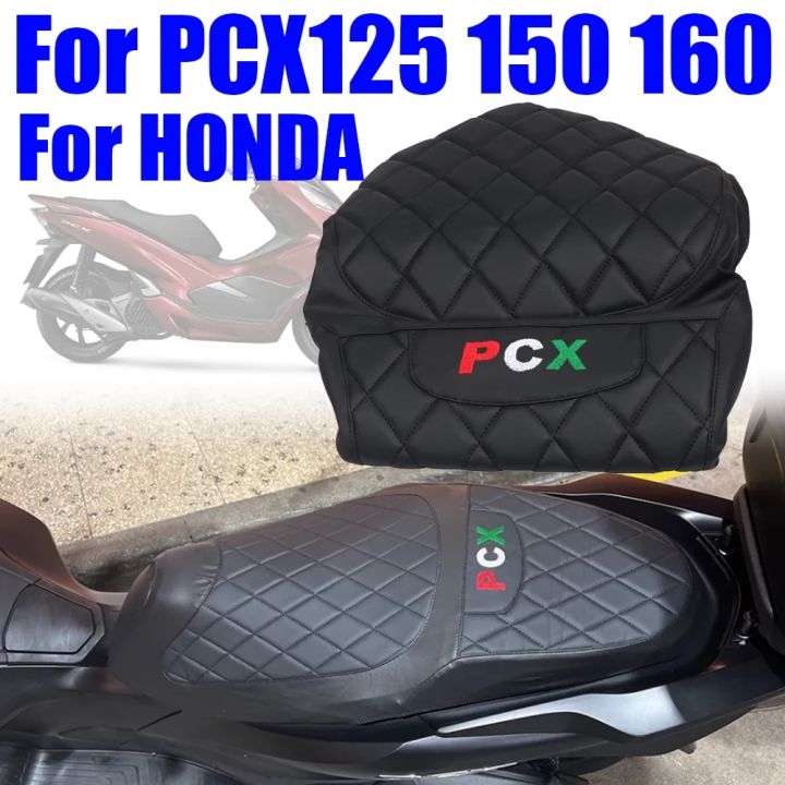 เบาะนั่งหลังหุ้มสำหรับฮอนด้า PCX125 PCX150 PCX160 PCX 160 125 150อุปกรณ์เสริมรถจักรยานยนต์เคส ...