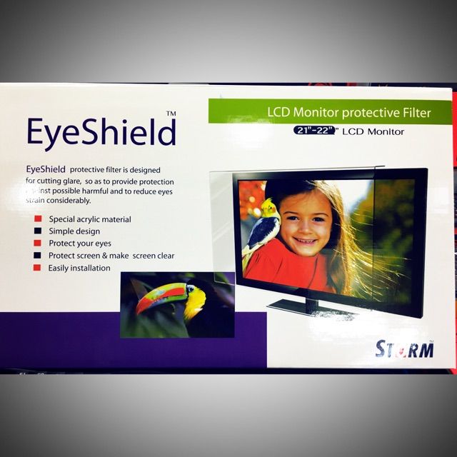 EyeShield LCD Monitor Protection แผ่นกรองแสงสำหรับจอ 21-22˝Storm ...